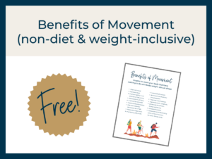 Benefits of Movement - Well Resourced Dietitian