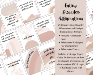 Eating Disorder Affirmations - Well Resourced Dietitian