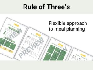 Rule of Three's - Flexible Approach to Meal Planning - Well Resourced ...