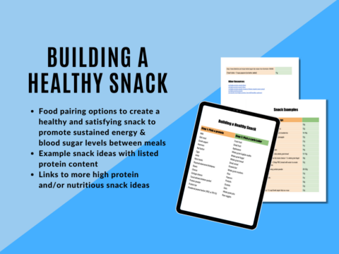 Building a Healthy Snack Handout - Well Resourced Dietitian