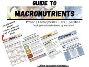 Guide to Macronutrients: Protein, Carbohydrates, Fat, Hydration. Client ...