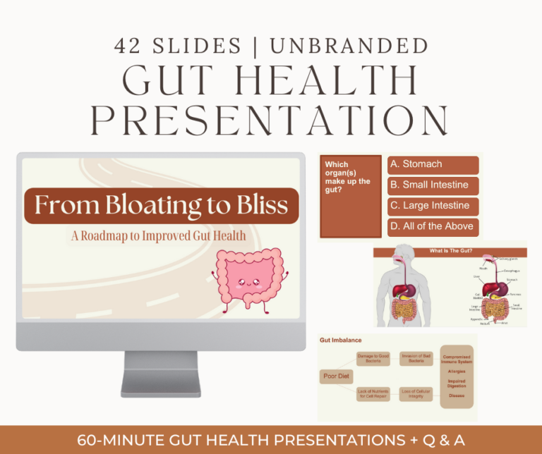 Gut Health Presentation (Unbranded) - Well Resourced Dietitian