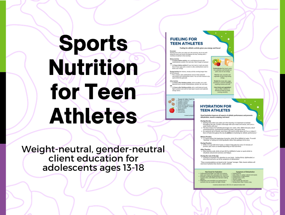 Hydration and Fueling for Teen Athletes | Ready-to-Use Sports Nutrition ...