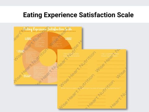 Eating Experience Satisfaction Scale - Well Resourced Dietitian