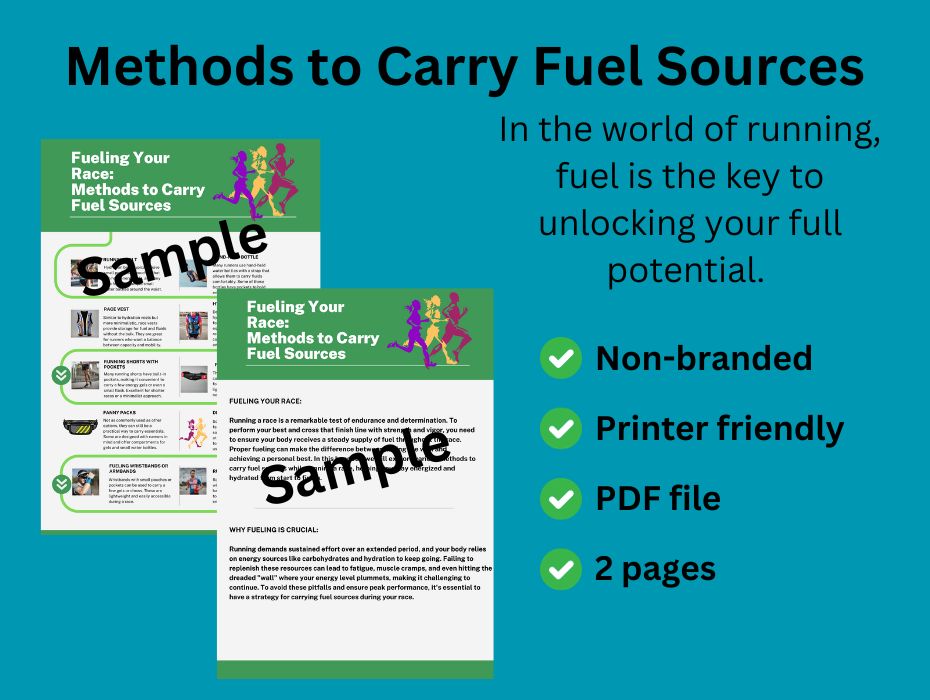 Methods to Carry Fuel Sources - Well Resourced Dietitian
