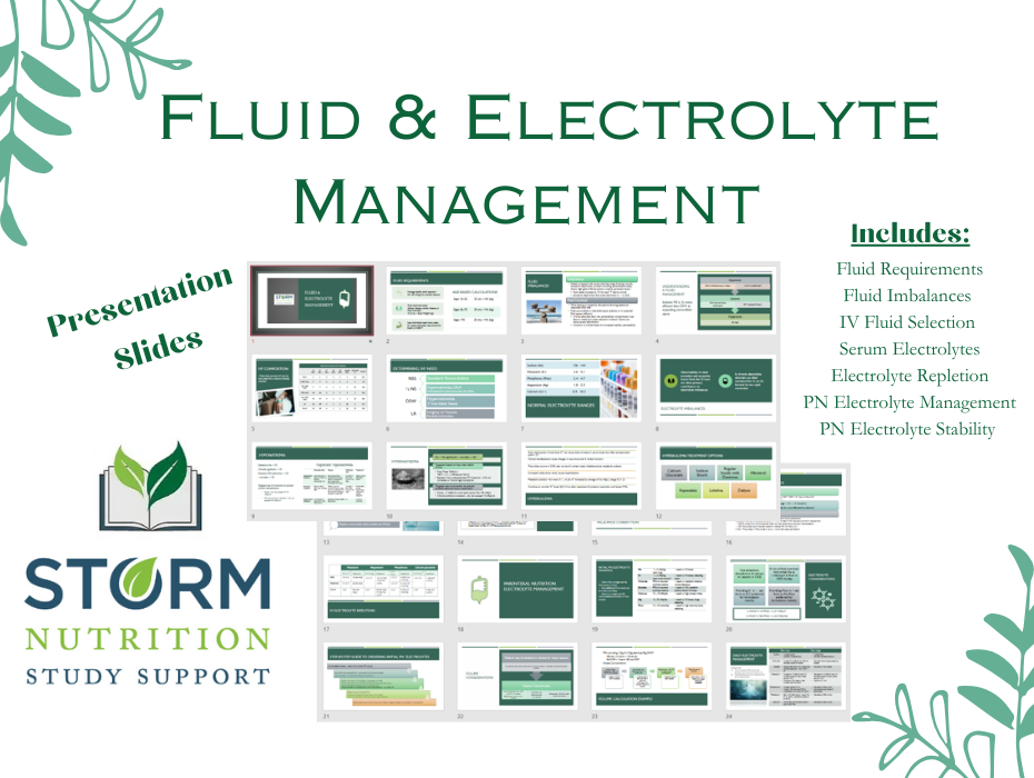 Fluid & Electrolyte Management - Well Resourced Dietitian