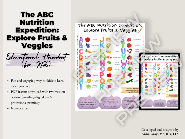 ABC Nutrition Expedition: Explore Fruits and Veggies for Kids - Well ...