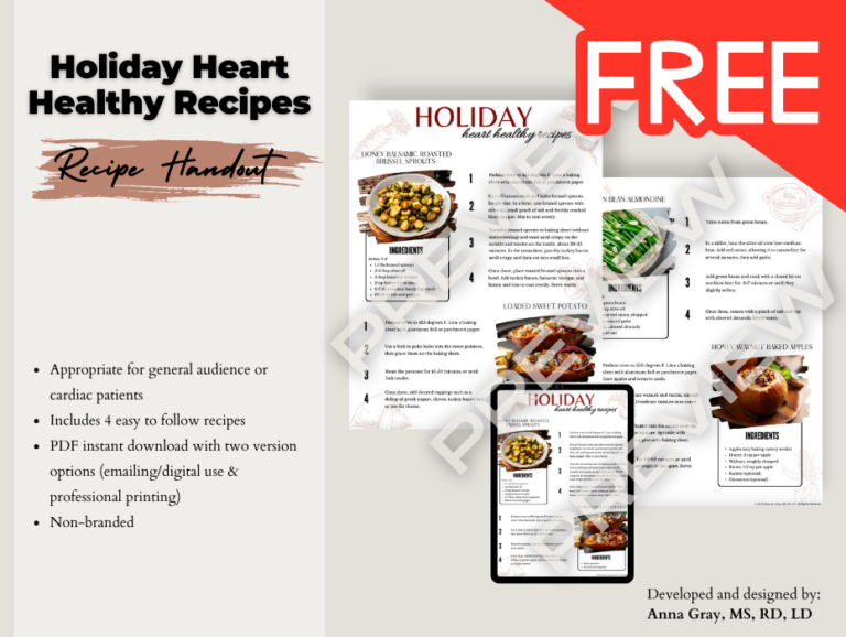 Holiday Heart Healthy Recipes - Well Resourced Dietitian