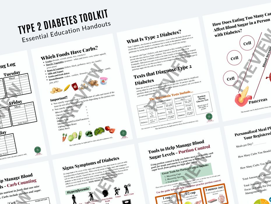 Type 2 Diabetes Nutrition Toolkit - Well Resourced Dietitian