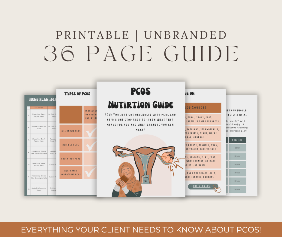 PCOS Nutrition Guide | Well Resourced Dietitian