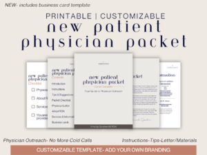 New Patient Physician Packet | Canva Template | Well Resourced Dietitian