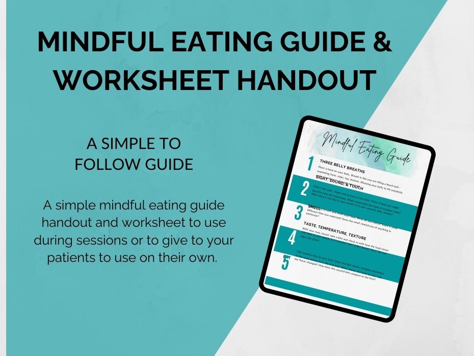 Mindful Eating Guide Handout & Worksheet - Well Resourced Dietitian