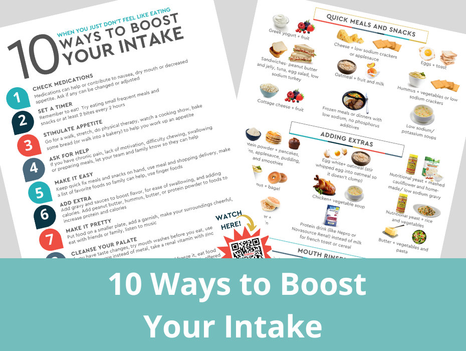10 Ways to Boost Your Intake Handout, high calorie, weight gain - Well ...