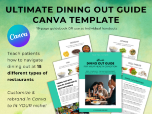 Canva Template: Ultimate Dining Out Guide - Well Resourced Dietitian