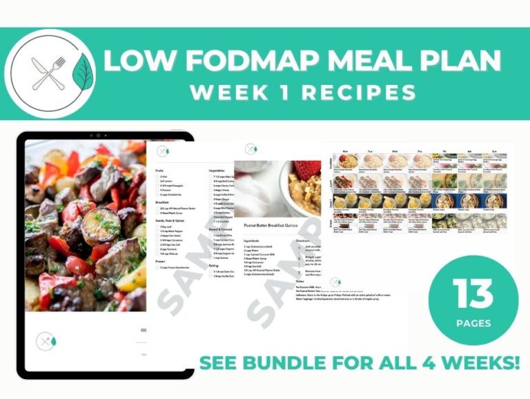 Low FODMAP Meal Plan Week 1 Recipes | Well Resourced Dietitian