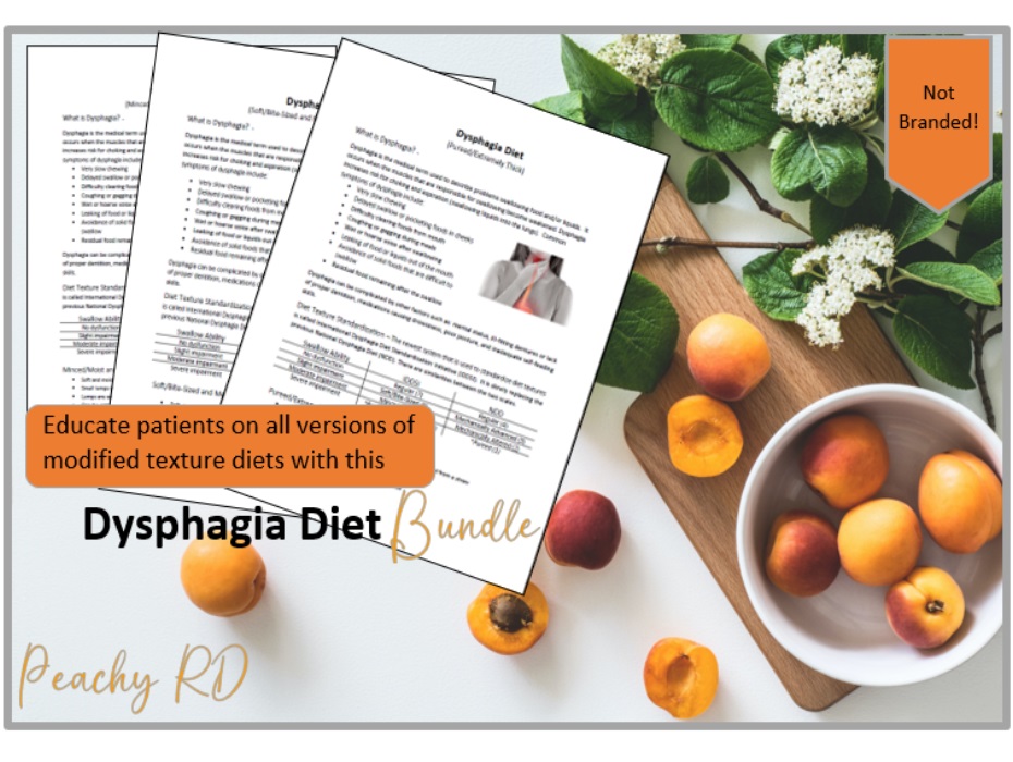 Dysphagia Diet Bundle - Well Resourced Dietitian