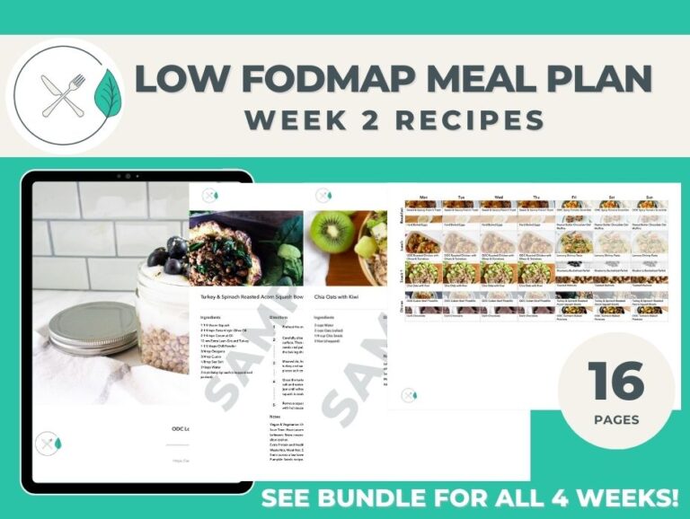 Low FODMAP Meal Plan Week 2 Recipes - Well Resourced Dietitian