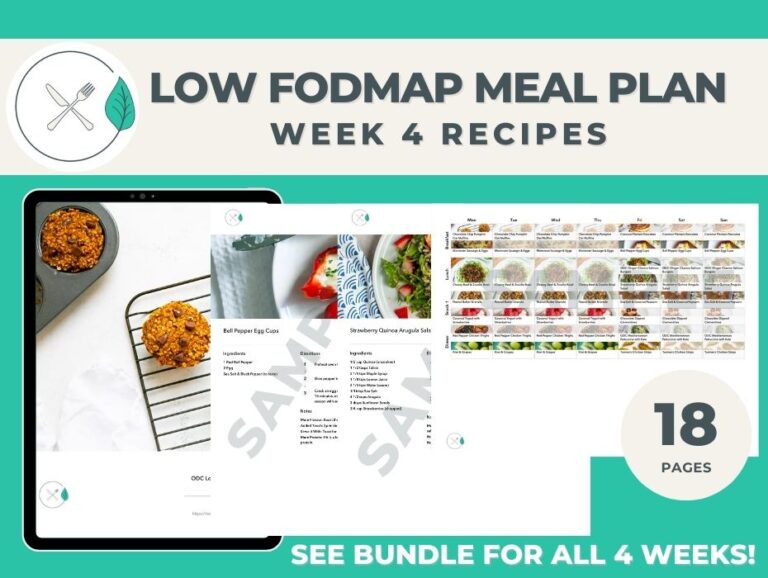 Low FODMAP Meal Plan Week 4 Recipes - Well Resourced Dietitian