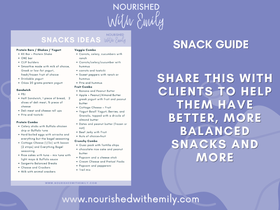 Healthy Snack Ideas - Well Resourced Dietitian