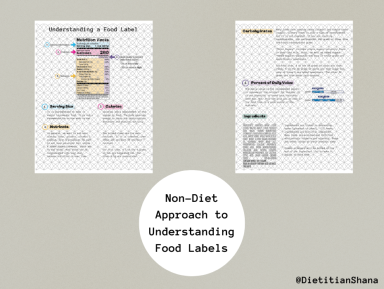 Non-Diet Approach to Understanding Food Labels - Well Resourced Dietitian