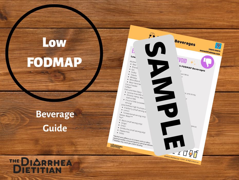 FODMAP Beverages (Free Resource) - Well Resourced Dietitian