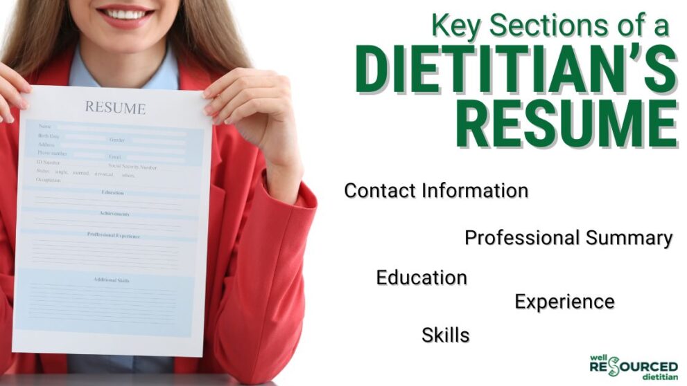 Create a Standout Dietitian Resume (with Examples!) - Well Resourced ...