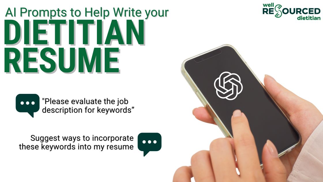 Create a Standout Dietitian Resume (with Examples!) - Well Resourced ...