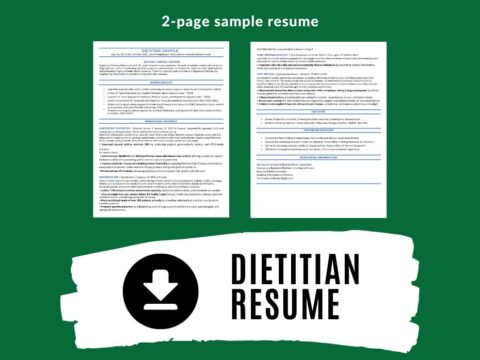 Create a Standout Dietitian Resume (with Examples!) - Well Resourced ...