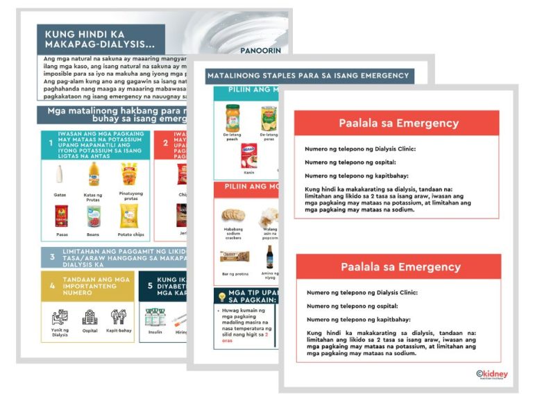 TAGALOG Be Prepared Emergency Handout - Well Resourced Dietitian
