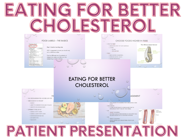 Eating for Better Cholesterol Patient Presentation - Well Resourced ...