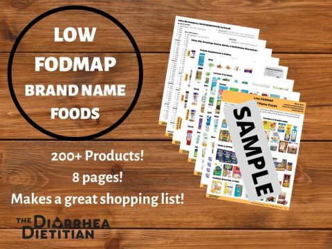 Low FODMAP Brand Name Foods - Well Resourced Dietitian