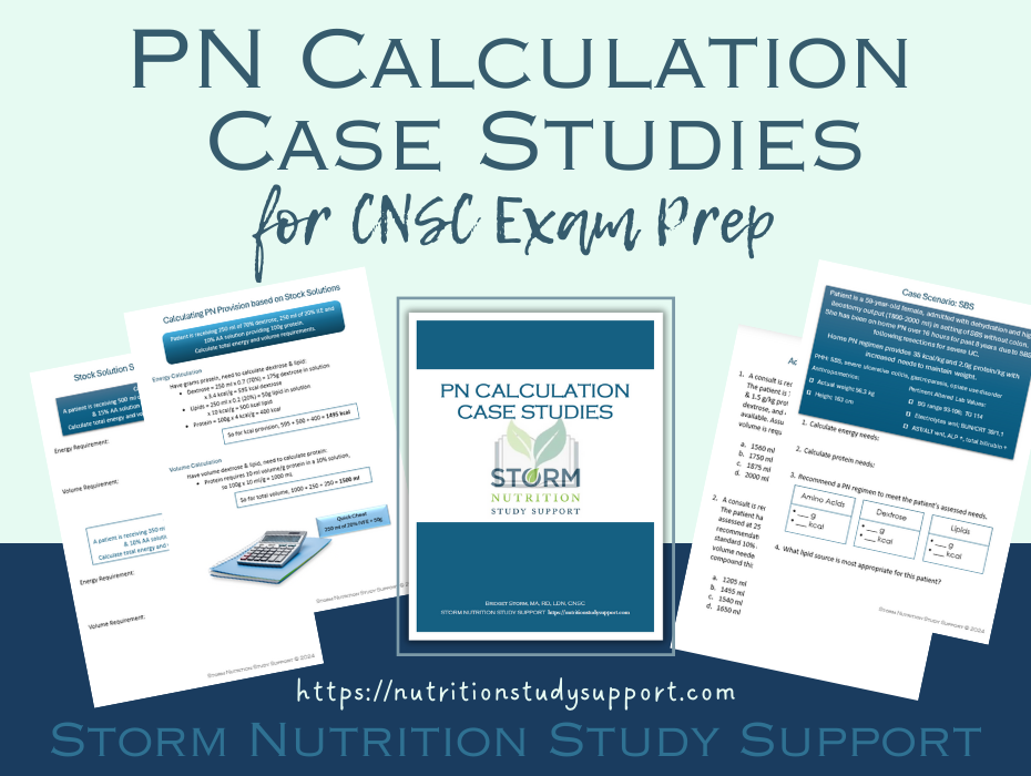 PN Calculation Case Studies - Well Resourced Dietitian