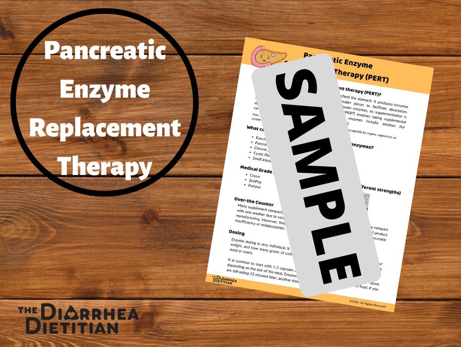 Pancreatic Enzyme Replacement Therapy (PERT) - Well Resourced Dietitian