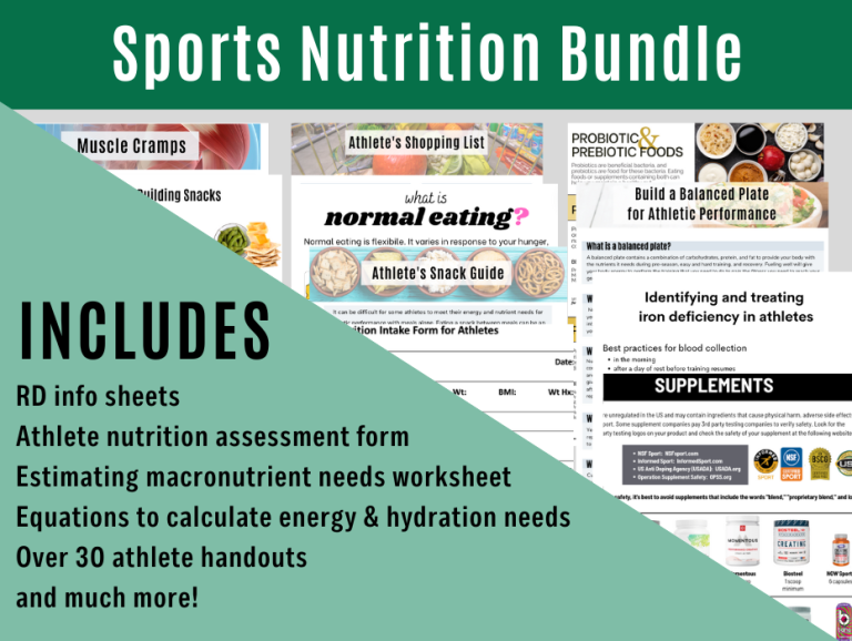 Sports Nutrition Bundle - Well Resourced Dietitian