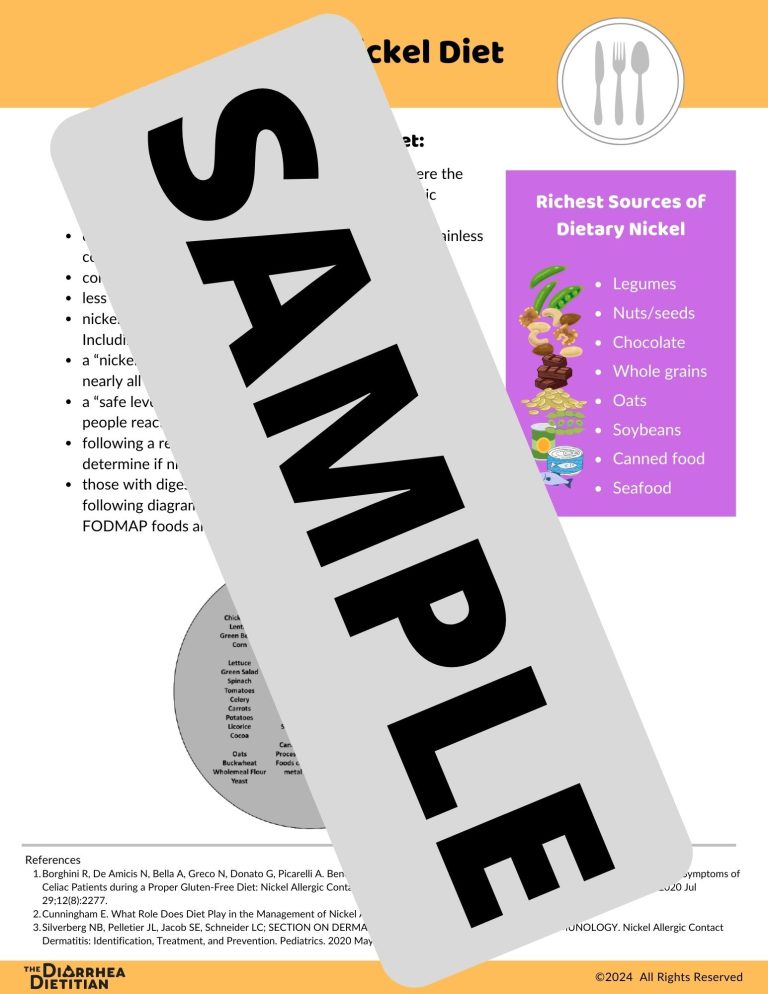 Low Nickel Diet - Well Resourced Dietitian