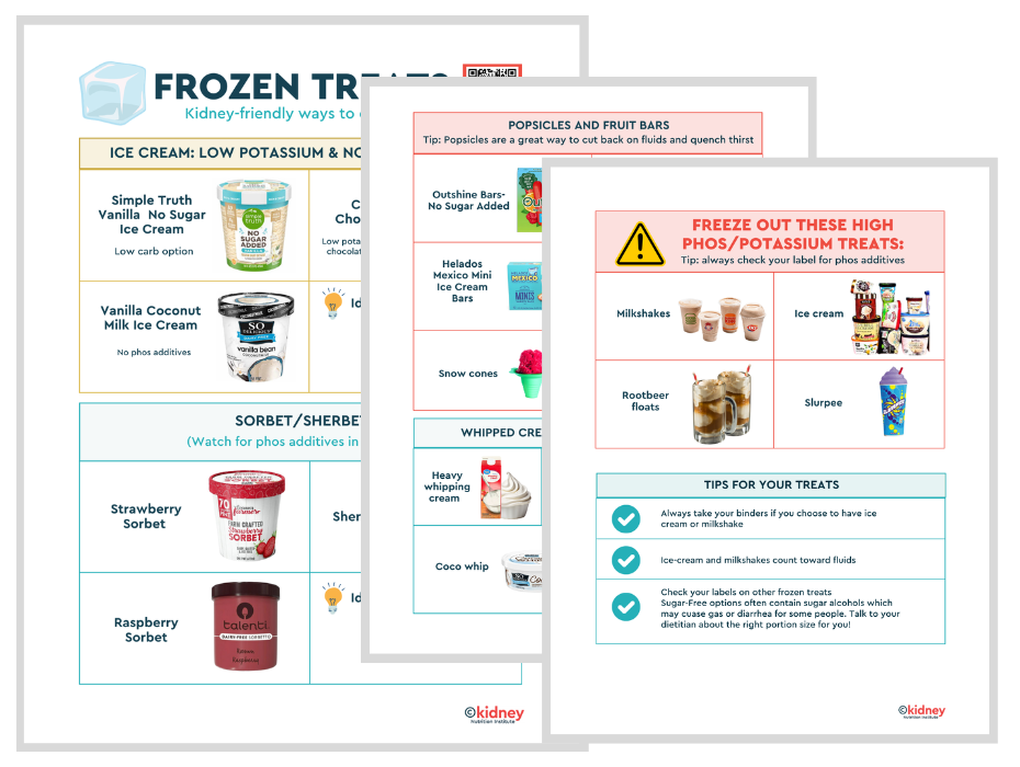Frozen Treats Handout - Well Resourced Dietitian