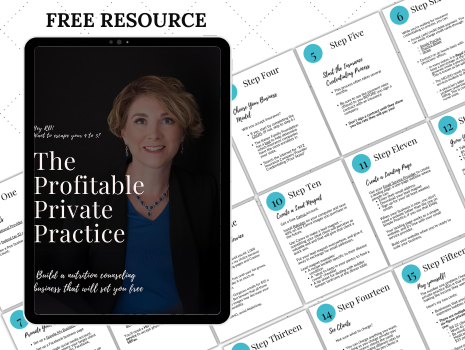 Guide to Starting Your Private Practice - Well Resourced Dietitian