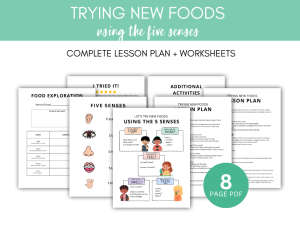 Let's Try New Foods - Full Lesson Plan with 5 Senses Activity - Well ...
