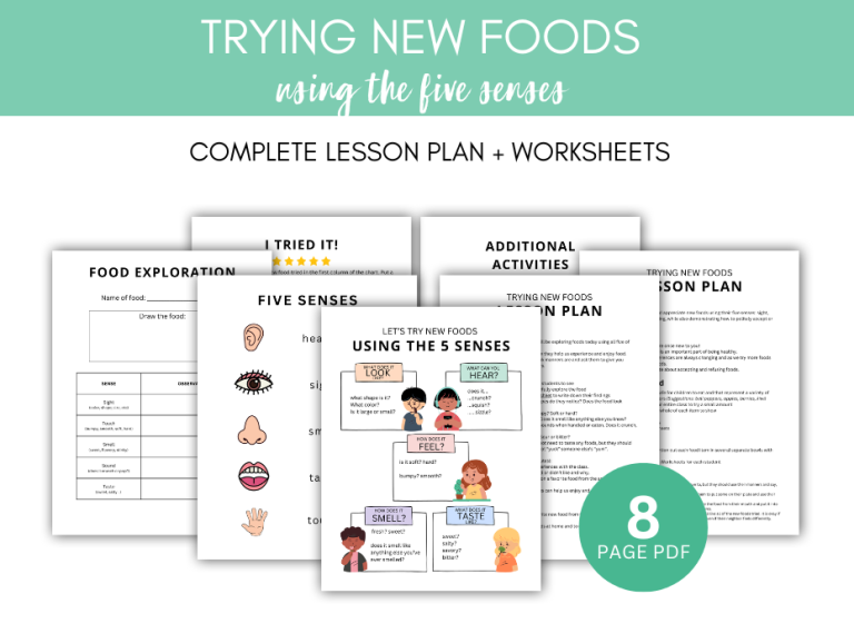 Let's Try New Foods - Full Lesson Plan with 5 Senses Activity - Well ...