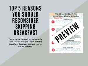 Handout: Top 5 Reasons You Should Reconsider Skipping Breakfast - Well ...