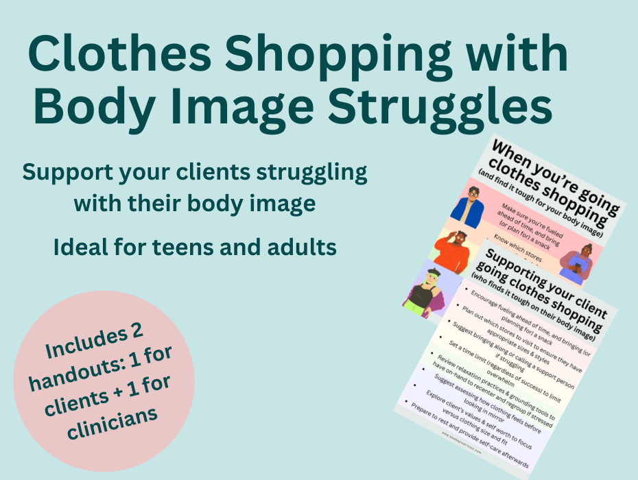 Resource & Handout for Shopping with Body Image Struggles - Well ...