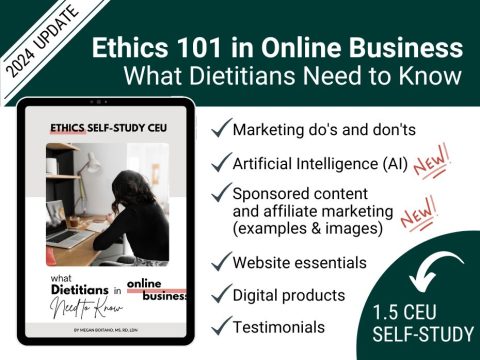 2024 UPDATE: Ethics CEU for Dietitians (1.5 CEUs) - What Dietitians in ...
