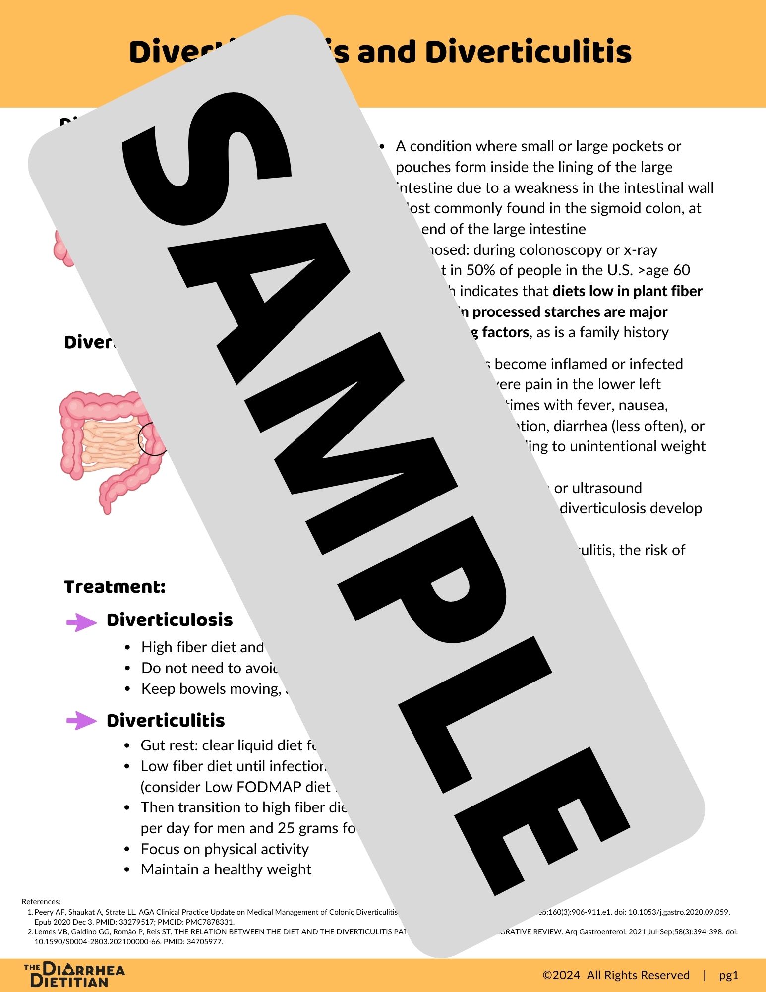 Diverticulosis and Diverticulitis - Well Resourced Dietitian