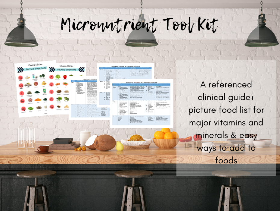 Micronutrient Tool Kit - Well Resourced Dietitian