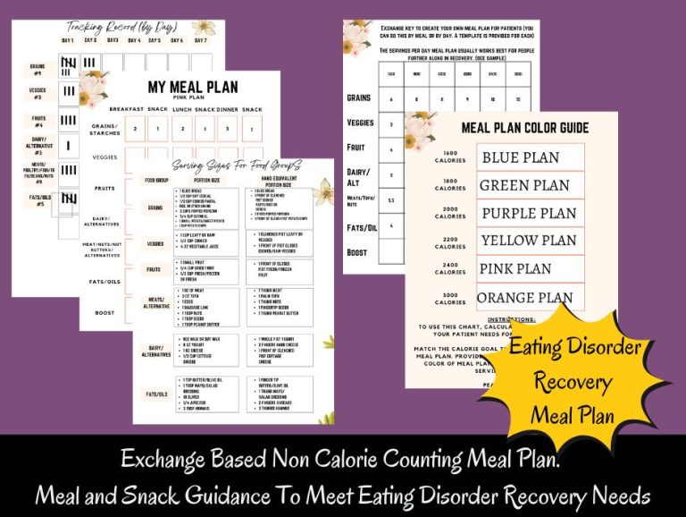 Eating Disorder Recovery Meal Plan - Well Resourced Dietitian
