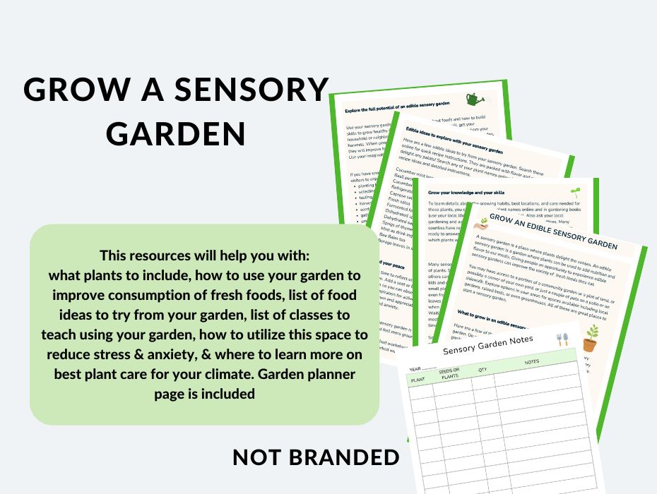 Grow an edible sensory garden to teach the joys of eating fresh foods ...
