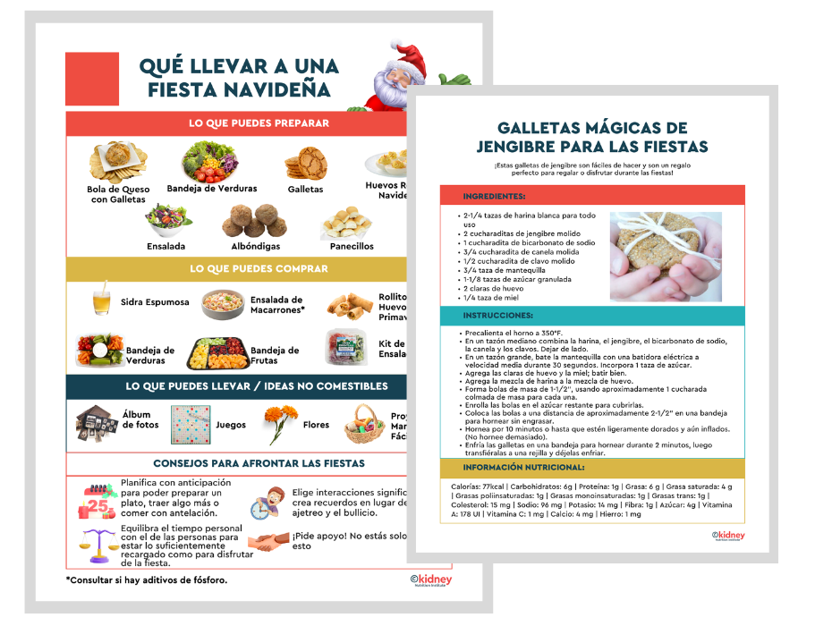 Spanish What To Bring To A Holiday Party Handout - Well Resourced Dietitian