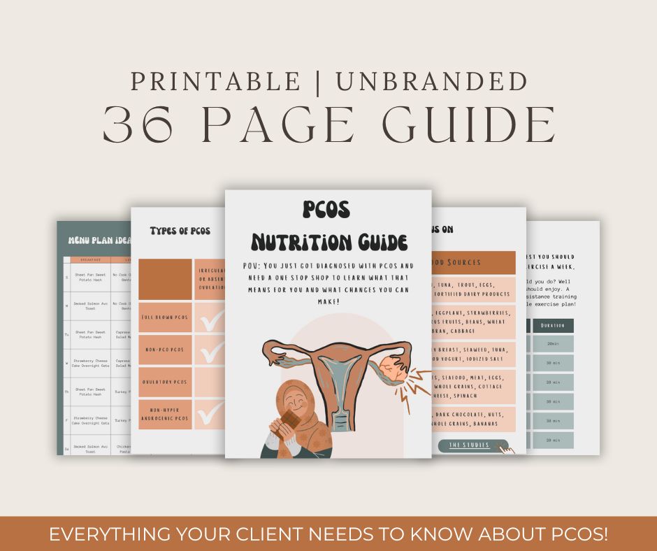 PCOS Nutrition Guide - Well Resourced Dietitian