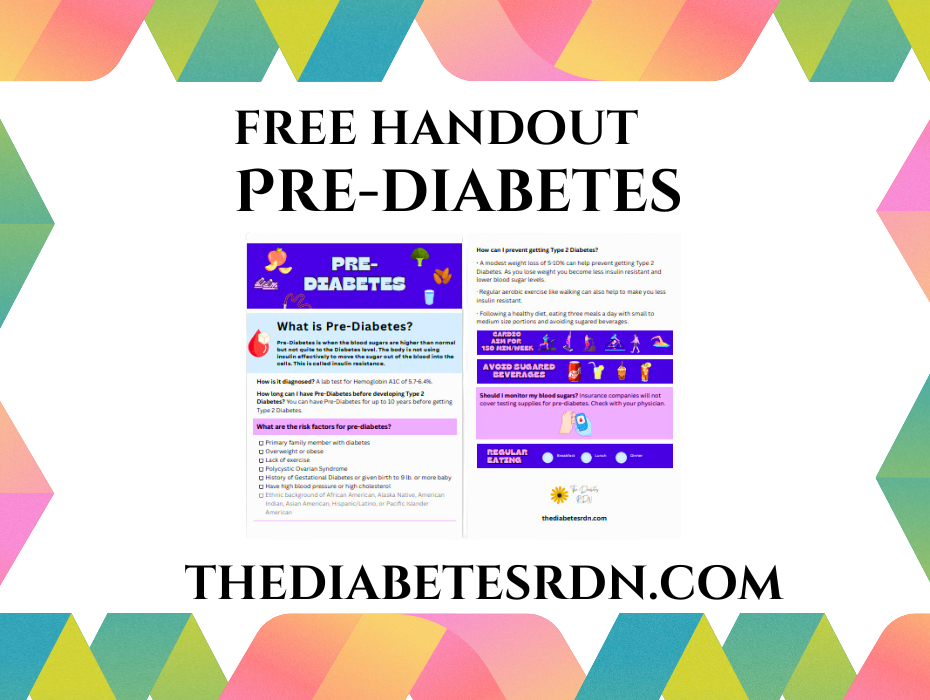 What is Pre-Diabetes? - Well Resourced Dietitian