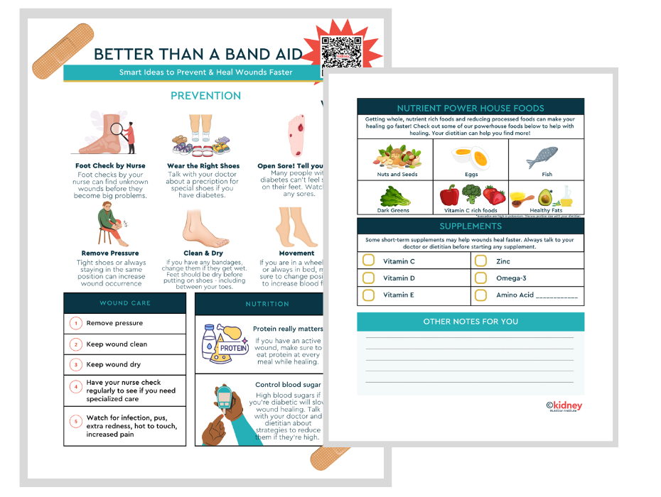 Wound Care and Nutrition | "Better Than a Band-Aid" Handout - Well ...